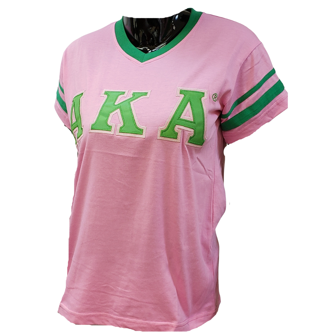 AKA Tee V-Neck Stripes – Buffalo Dallas Merchandise & Apparel