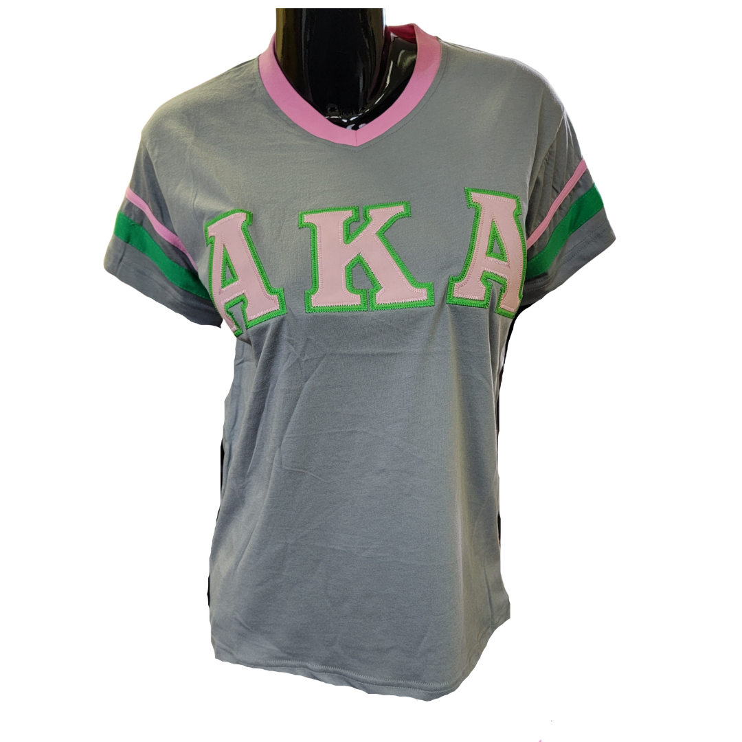 AKA Tee V-Neck Stripes – Buffalo Dallas Merchandise & Apparel